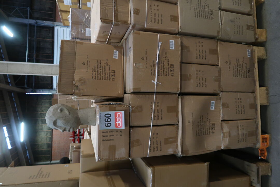 A8069 L660 - 84 stk. Figur Hoved Talvik Cement Lys olivengrøn H30