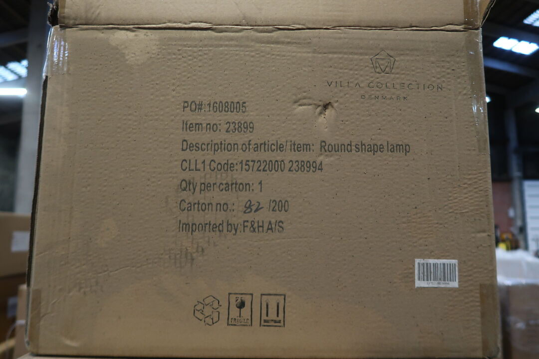 A8069 L667 - 11 stk. Pendel Werna 50x30cm Sort Naturrattan