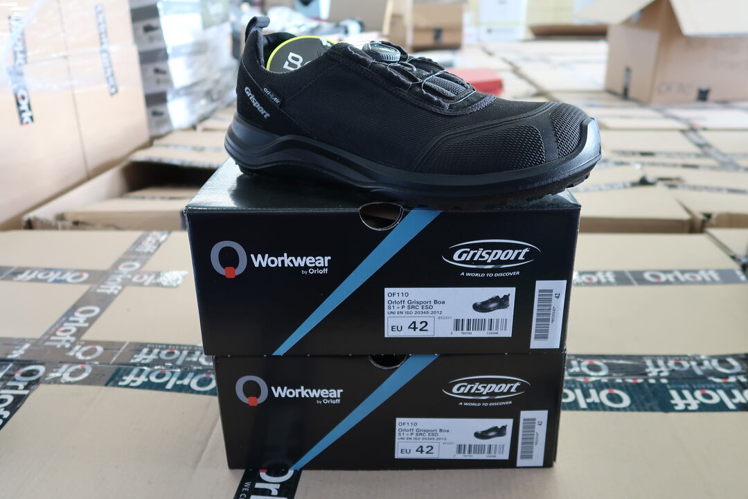 A8074 L76 - 2 par sikkerhedssko Str. 42 GRISPORT Model: Grisport Boa
